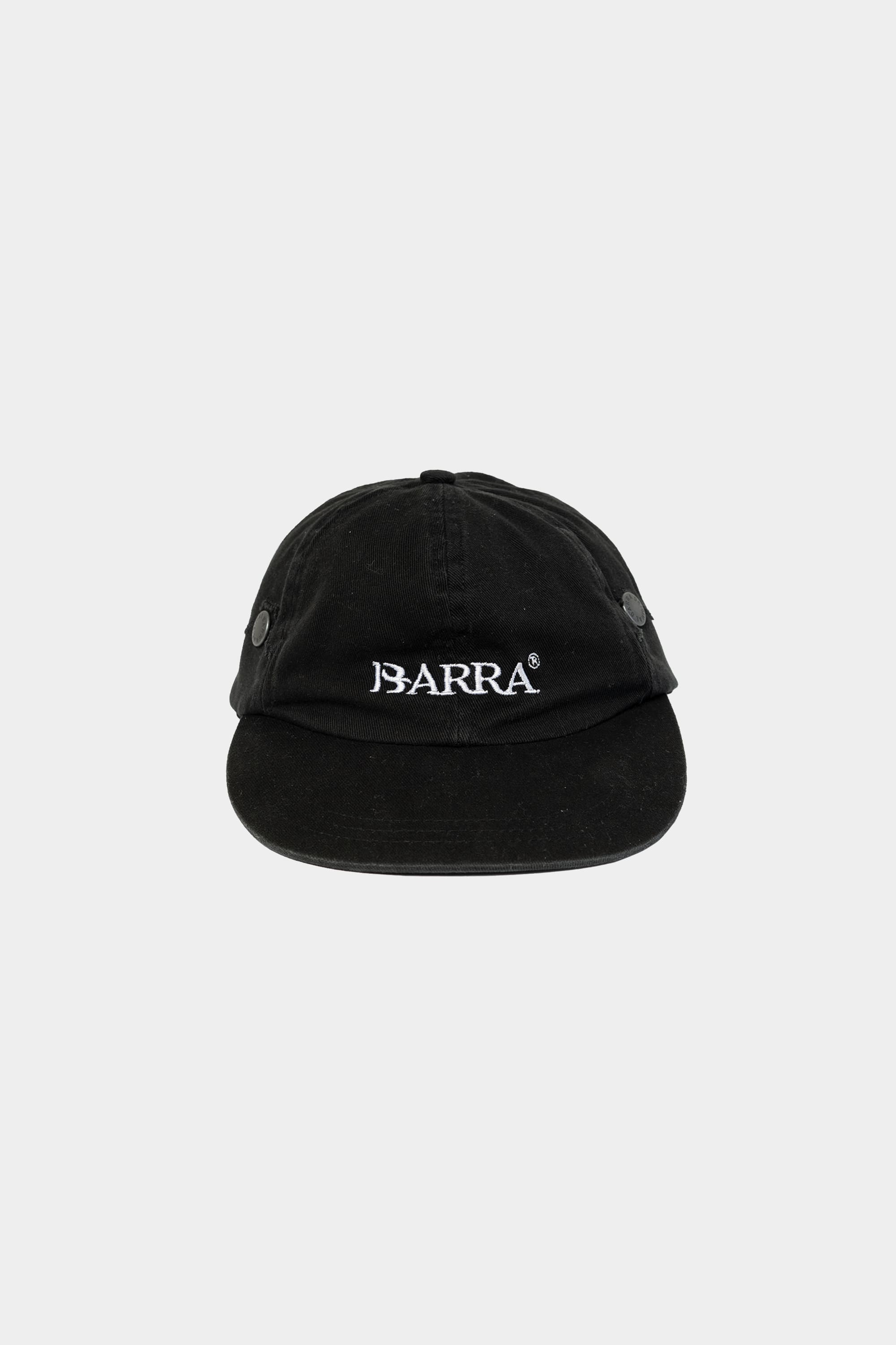 Bone Barra Crew Six Panel Barra Logo (Black)