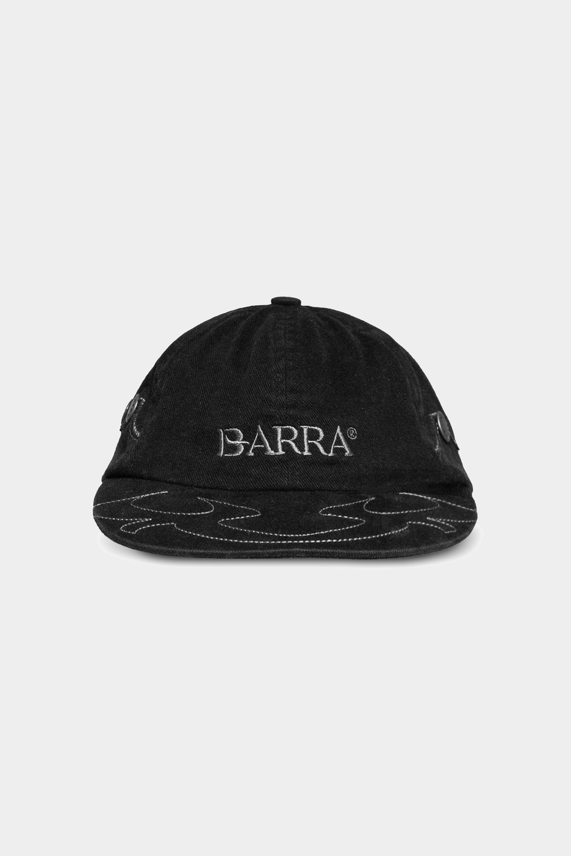 Bone Barra Crew Six Panel Garça (Black)