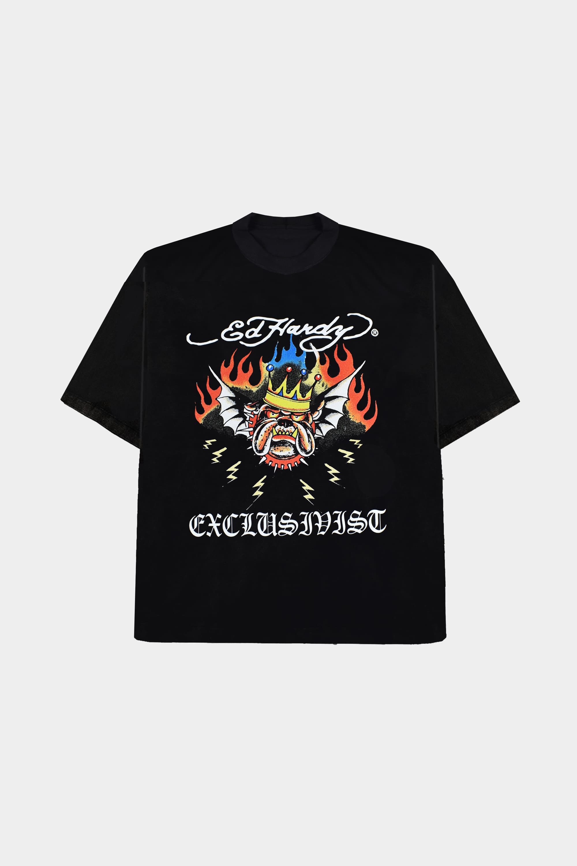 Camiseta Exclusivist (1OF1) X Ed Hardy 4 Da Big Dawgs Only Black ...
