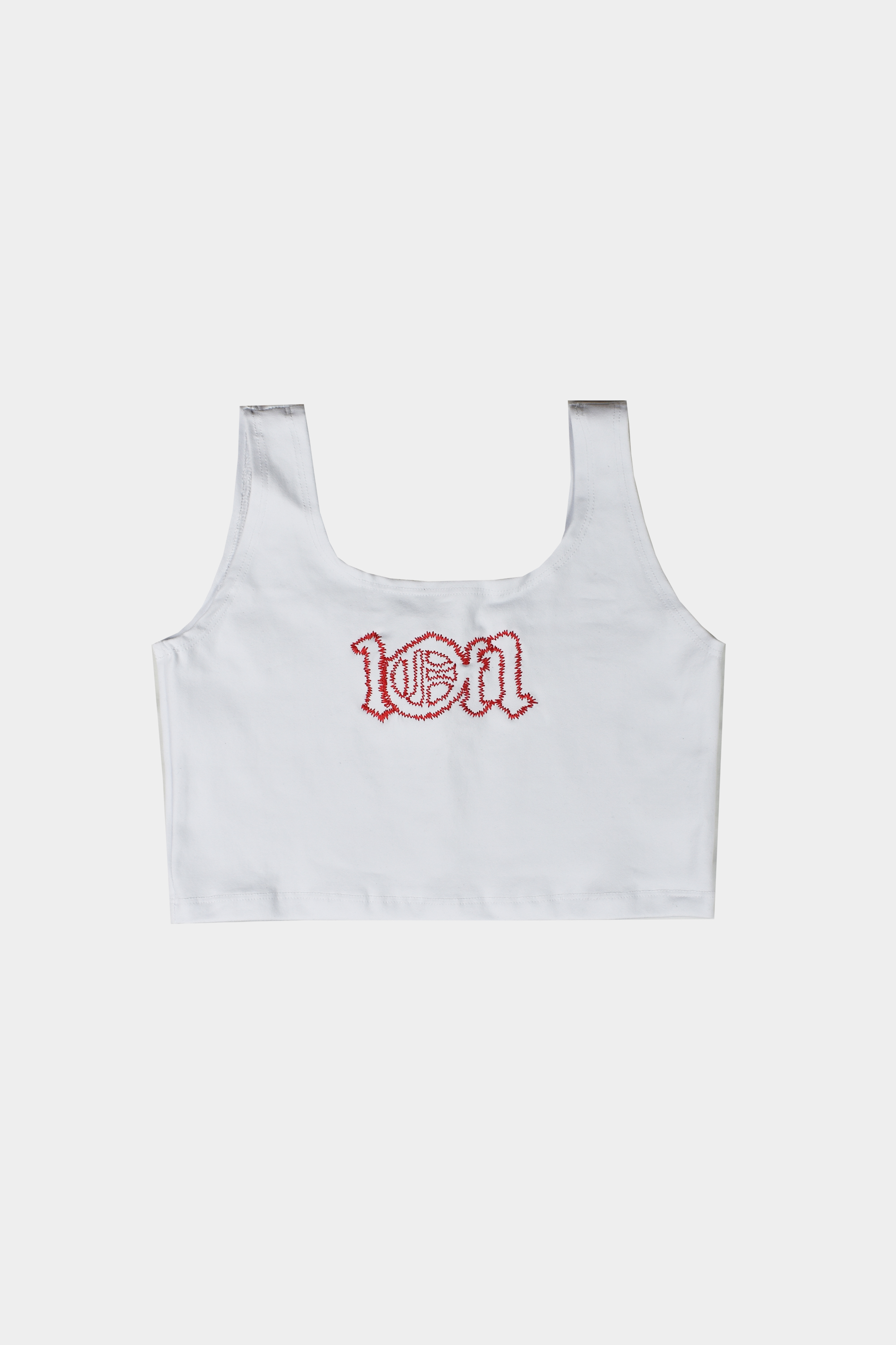 Top Exclusivist (1OF1) Red Splash White - Streetwear Feminino Nacional